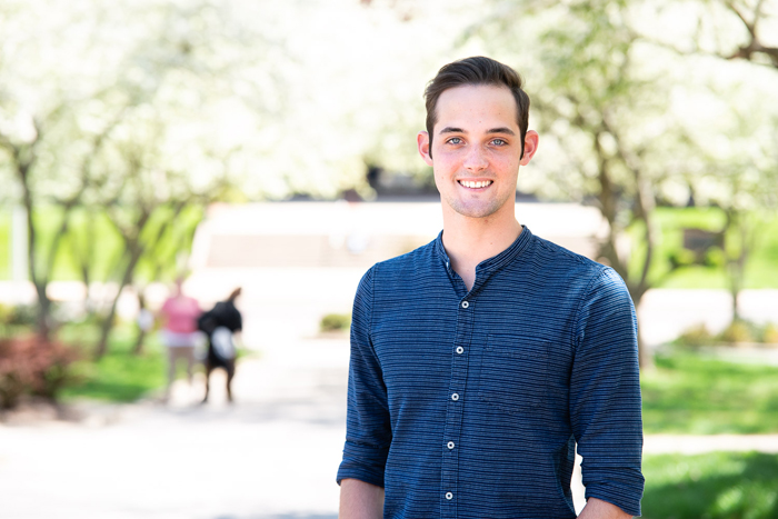 Senior Matthew Johnson receives Charles J. Ping Student Service Award ...